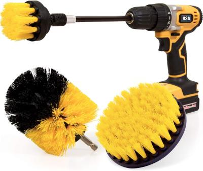 Cina Il collegamento della spazzola del trapano ha messo Kit Drill Brush di pulizia con estende il collegamento in vendita