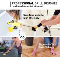 China Drill Brush Attachment Set Cleaning Kit Drill Brush with Extend Attachment for sale