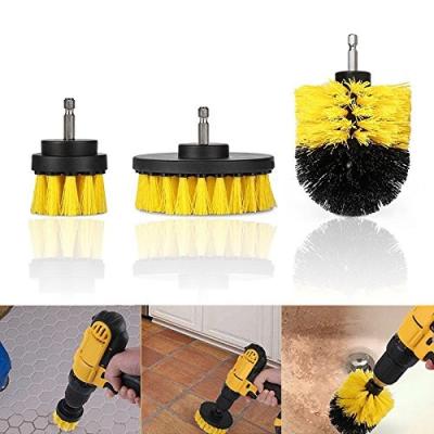 Cina corredo di pulizia 9cm di colore 225g del trapano dell'impianto di lavaggio della spazzola dell'impianto di lavaggio giallo del collegamento in vendita