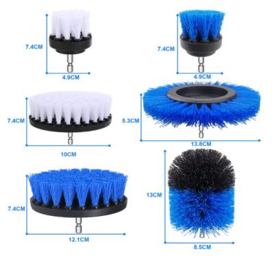 Cina spazzola del trapano 6pcs, spazzola elettrica per il bagno dell'automobile del trapano pulito in vendita