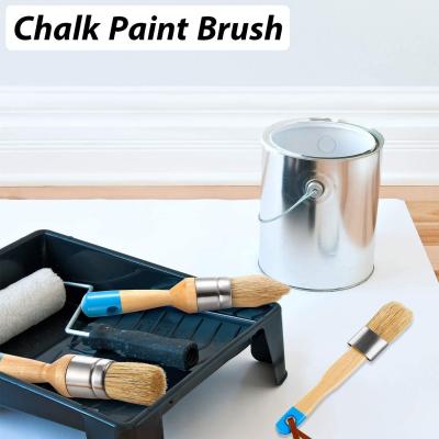 Cina set di pennelli rotondo 3pcs della pittura del gesso di 2in per la decorazione di legno della casa della mobilia in vendita