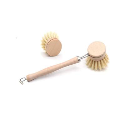 Cina stoviglie pulite di legno del set di pennelli 4Pcs dell'impianto di lavaggio della cucina del piatto di 6*8cm in vendita