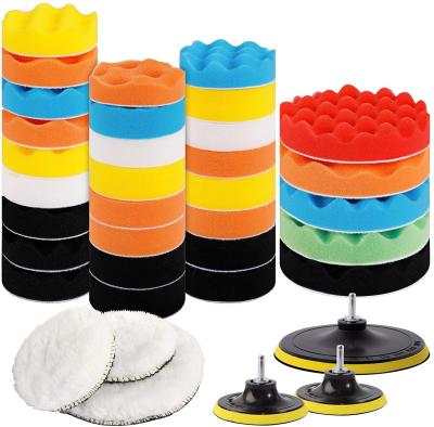 Cina 39Pcs il lucidatore automatico di lucidatura dell'automobile dell'adattatore dei tamponi a cuscinetti per lucidare 7.62cm riempie 9,6 once in vendita