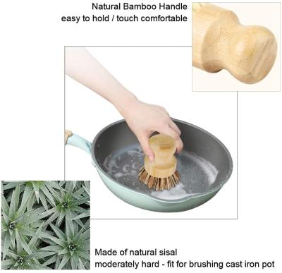 Cina cucina amichevole di 6*8cm Eco sfregare per spazzolare ISO9001 di legno di bambù in vendita