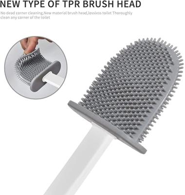 Cina La toilette flessibile del silicone 100*390 spazzola lungamente 34cm di pulizia profondi piani in vendita