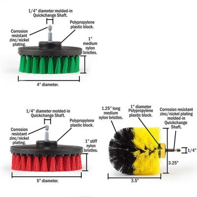 Cina 6 pezzi di potere del trapano dell'impianto di lavaggio spazzolano il materiale di Kit Cordless pp in vendita