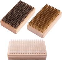 China 3 Piece Ski Wax Brush Kit Snowboards Rectangular 1cm Bristles for sale