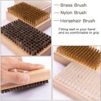 China 3 Piece Ski Wax Brush Kit Snowboards Rectangular 1cm Bristles for sale