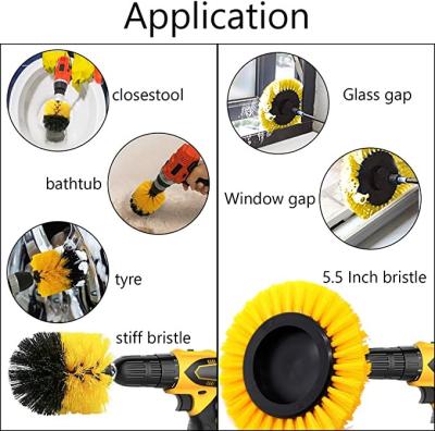 Cina L'impianto di lavaggio giallo di potere di 5 pezzi che pulisce Kit With pp rizza in vendita