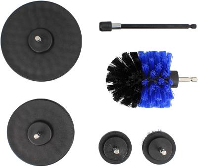China grupo de escova de nylon 5pc do purificador da movimentação de 1/4in com a cerda dura vermelha da extensão 1pc à venda