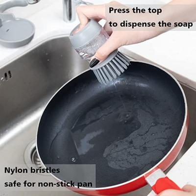 Cina Spazzola tenuta in mano del sapone del piatto con le setole di nylon robuste in vendita