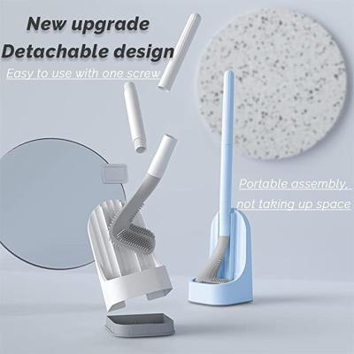 Cina Verde blu bianco di TPR del silicone di golf del set di pennelli a manico lungo della toilette in vendita