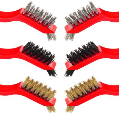 Cina 6 pezzi di Mini Wire Cleaning Brush For che dettaglia graffio unito in vendita