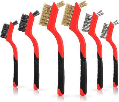 Cina 6 pezzi di Mini Wire Cleaning Brush For che dettaglia graffio unito in vendita