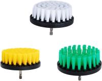 China 5pcs Drill Powered Cleaning Brush Compatible With Cleaning Pool Tile for sale