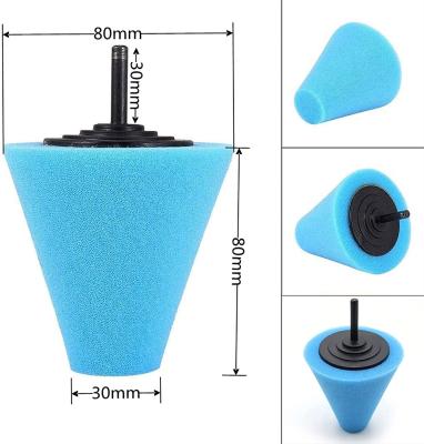 Cina Cuscinetti di lucidatura 150mm a 6 pollici di lucidatura della spugna 5pcs a forma di cono in vendita