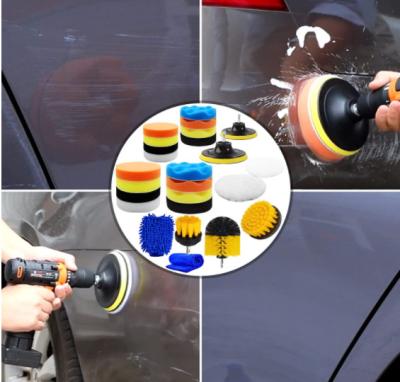 Cina Blu giallo bianco di Kit For Car Drill Polishing del tampone a cuscinetti per lucidare dell'automobile 27PCS in vendita