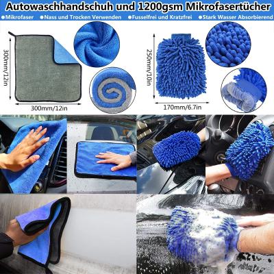 Cina set di pennelli di pulizia dell'automobile 15pcs con dettagliare Rim Microfibre lungo in vendita