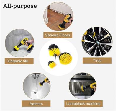 Cina L'impianto di lavaggio del trapano di 5 pezzi dei pp spazzola il GIALLO di dimensione di Drifferent in vendita