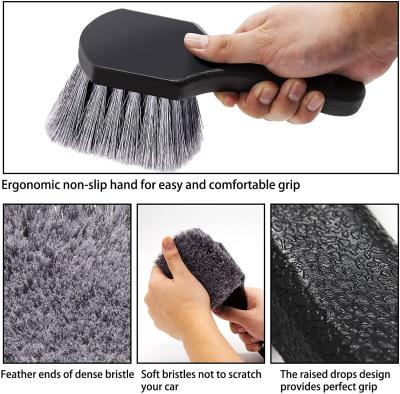 Cina Spazzola dettagliante Kit Without Scratch Car dell'automobile di Rim Cleaning Dirt e della gomma 8pcs in vendita