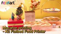 Macaron printing | X2 Flatbed Food Printer | Foodprinttech