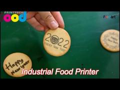 single color bakery industrial food printer machine edible image 600*1200dpi