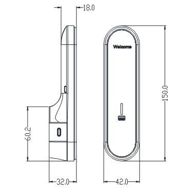 Size for EM175 RFID