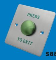 China 86mm Stainless Steel Emergency Exit Push Button Switch for Access Control Systems for sale