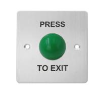 China 86mm Stainless Steel Emergency Exit Push Button Switch for Access Control Systems for sale