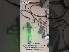 Power Saving Electric Bolt Lock Key Cylinder Led Indication JS-210SLD Long Lifespan