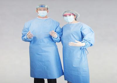 Cina L'abito chirurgico eliminabile non tessuto ha rinforzato l'ospedale blu Spunlace in vendita