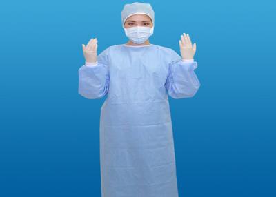 Cina L'abito chirurgico eliminabile non tessuto ha rinforzato l'ospedale blu Spunlace in vendita