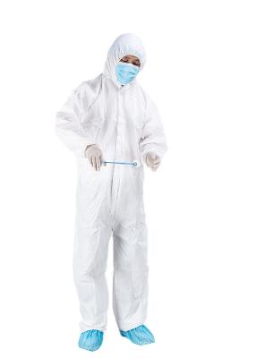 Cina Tuta medica dell'abito dell'anti vestito antipolvere protettivo eliminabile bianco della gocciolina in vendita