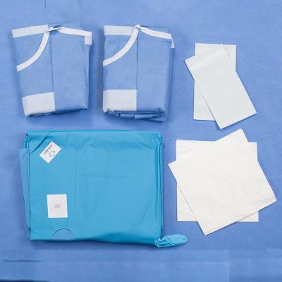 China Nonwoven Disposable Sterile TUR Surgical Drape Pack For Urology Examination for sale