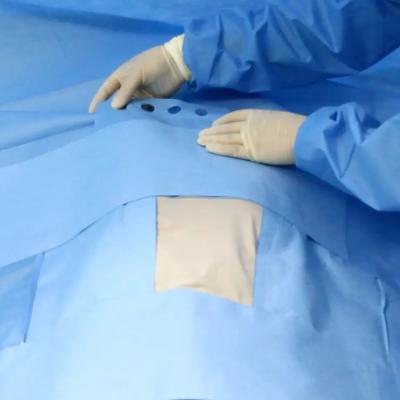 China EN 13795 Disposable Surgical Orthopedic Hip Drape SMS Hip Procedure Packs for sale