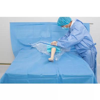 China Hospital Artroscopia de joelho descartável Extremidades Cirúrgicas Pacotes de cortinas SMMS à venda