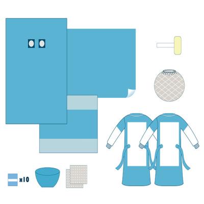 China Disposable Surgical Packs Non-woven Fabric Sterile 1000 Pieces MOQ for sale