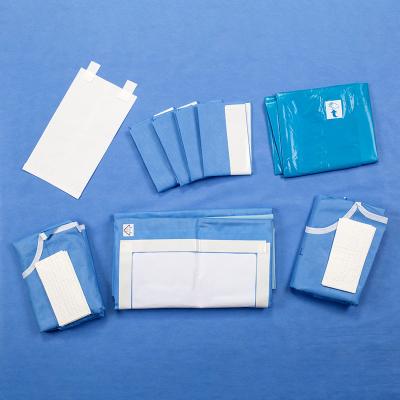 China Sterile Surgical Packs Disposable Surgical Packs Sterilized By Ethylene Oxide Made of Non-woven Fabric in Standard Size for Hospital and Clinic Use for sale