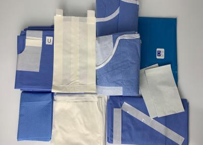 中国 産科学のLaparoscopyの使い捨て可能な外科パックの青緑色SPPのPEのラミネーション 販売のため