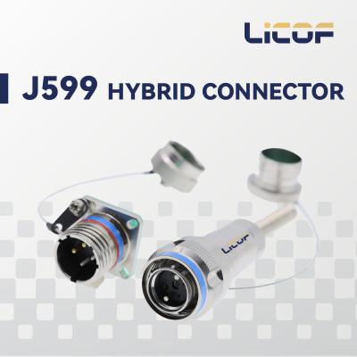 China Photoelectric Hybrid Optical Fiber Adapter Long Term Corrosion Resistant for sale