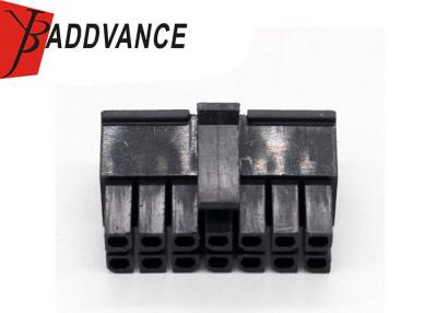 China 14 Pin Dual Row Female Automotive Connector Housing Unsealed MICRO-FIT 3.0 Series for sale