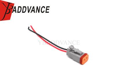 China Deutsch DT 2 Pin DT06-2S Pigtail Waterproof Wire Harness For Light Bar Fog Light for sale