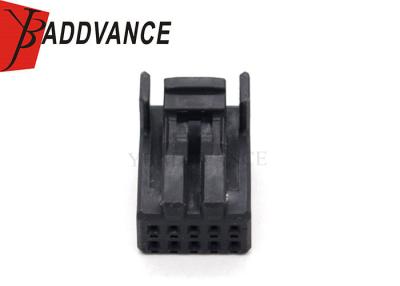 China Electrical 10 Pin Female Connector Black Color With Terminals For Automotive for sale