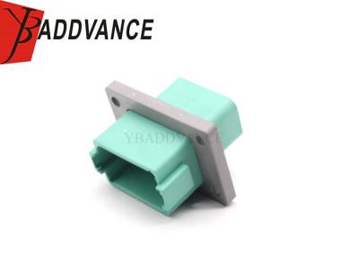 Cina DT04-12PC-L012 Deutsch DT Series 12 Pin C Key Receptacle Flange Mount Connector In Green in vendita