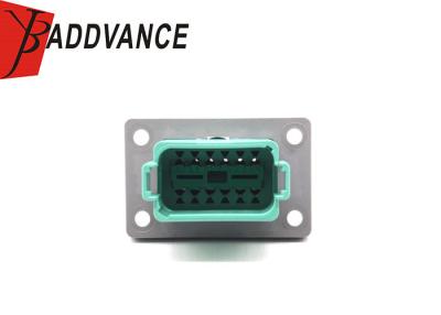 Cina DT04-12PC-L012 Deutsch DT Series 12 Pin C Key Receptacle Flange Mount Connector In Green in vendita