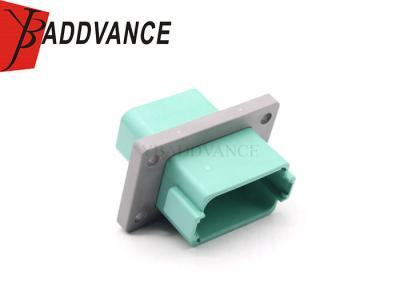 Cina DT04-12PC-L012 Deutsch DT Series 12 Pin C Key Receptacle Flange Mount Connector In Green in vendita