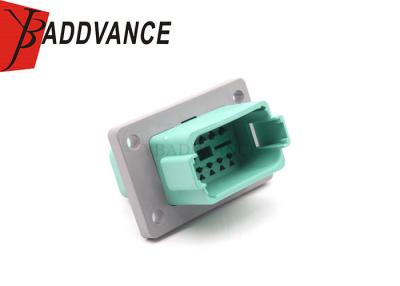 Cina DT04-12PC-L012 Deutsch DT Series 12 Pin C Key Receptacle Flange Mount Connector In Green in vendita