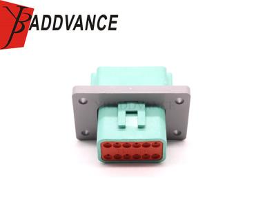 Cina DT04-12PC-L012 Deutsch DT Series 12 Pin C Key Receptacle Flange Mount Connector In Green in vendita