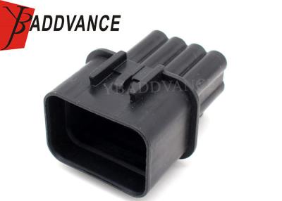China Kum 8 Pin Waterproof Connector Male Black Sealed , 2 Rows PB621-08020 for sale