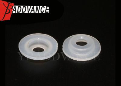 China 4mm Hole Fuel Injector Components Nylon Injector Cap White Color Size 13 X 6.9 X 3mm for sale